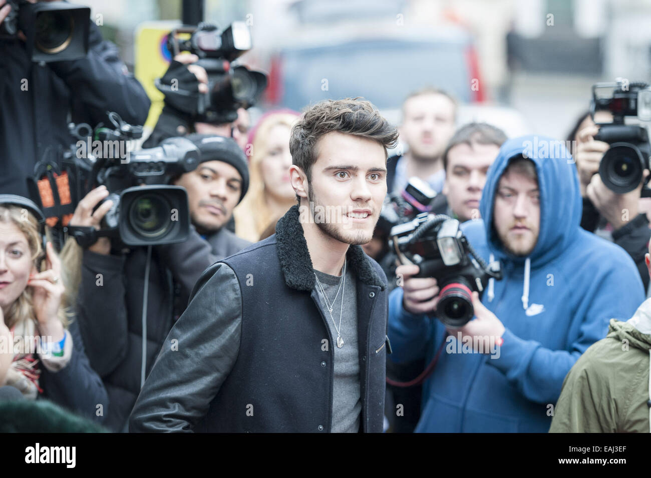London, London, UK. 15th Nov, 2014. Artists arrive at Sarm Studios in ...