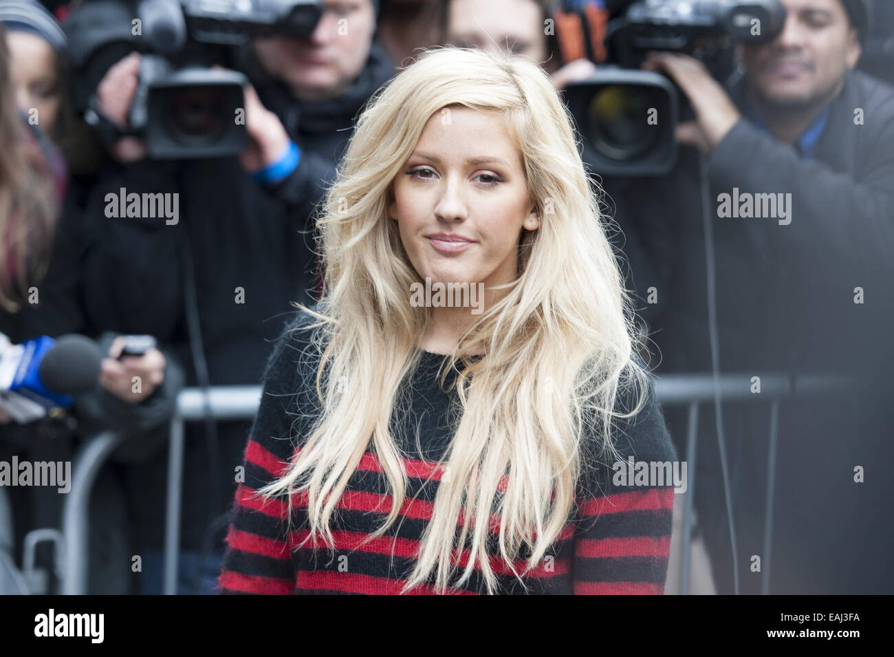 London, London, UK. 15th Nov, 2014. Artists arrive at Sarm Studios in ...