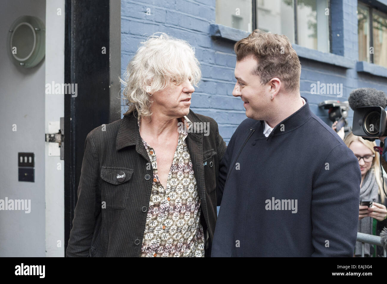 London, UK. 15th November, 2014. Artists arrive at Sarm Studios in ...