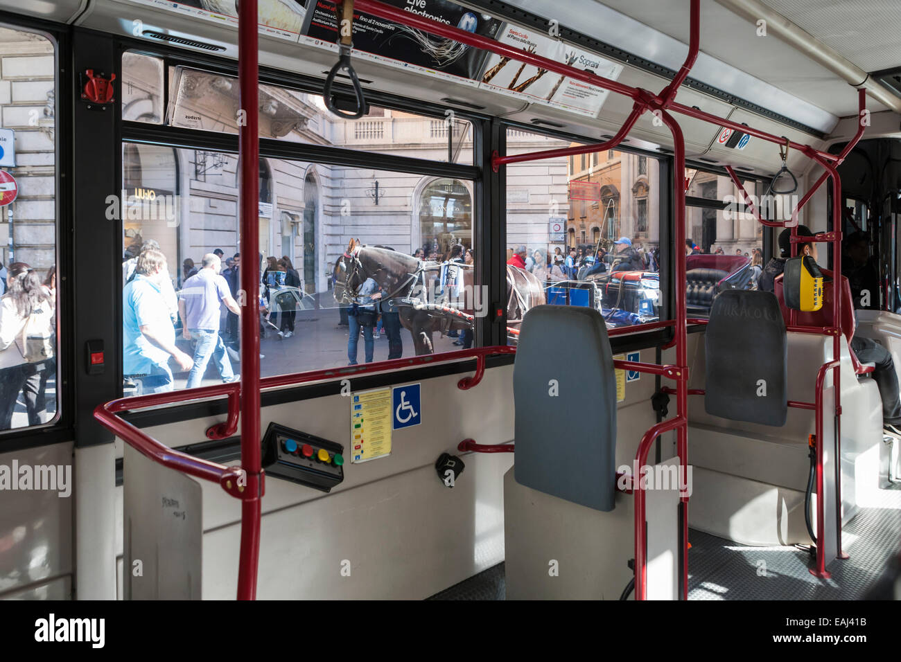 Rome public bus hi-res stock photography and images - Alamy