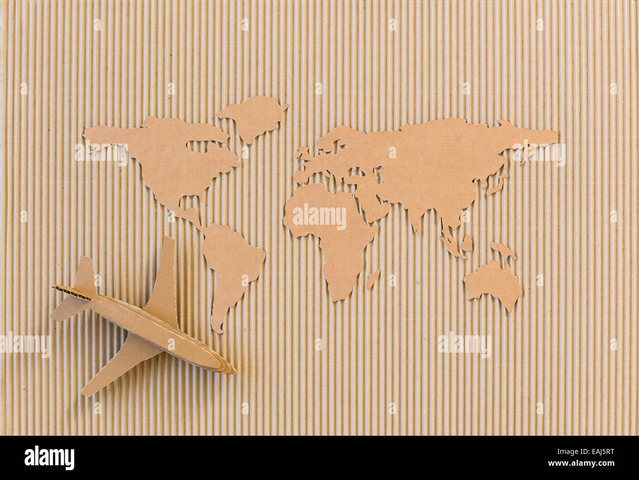 Map paper airplane hi-res stock photography and images - Alamy