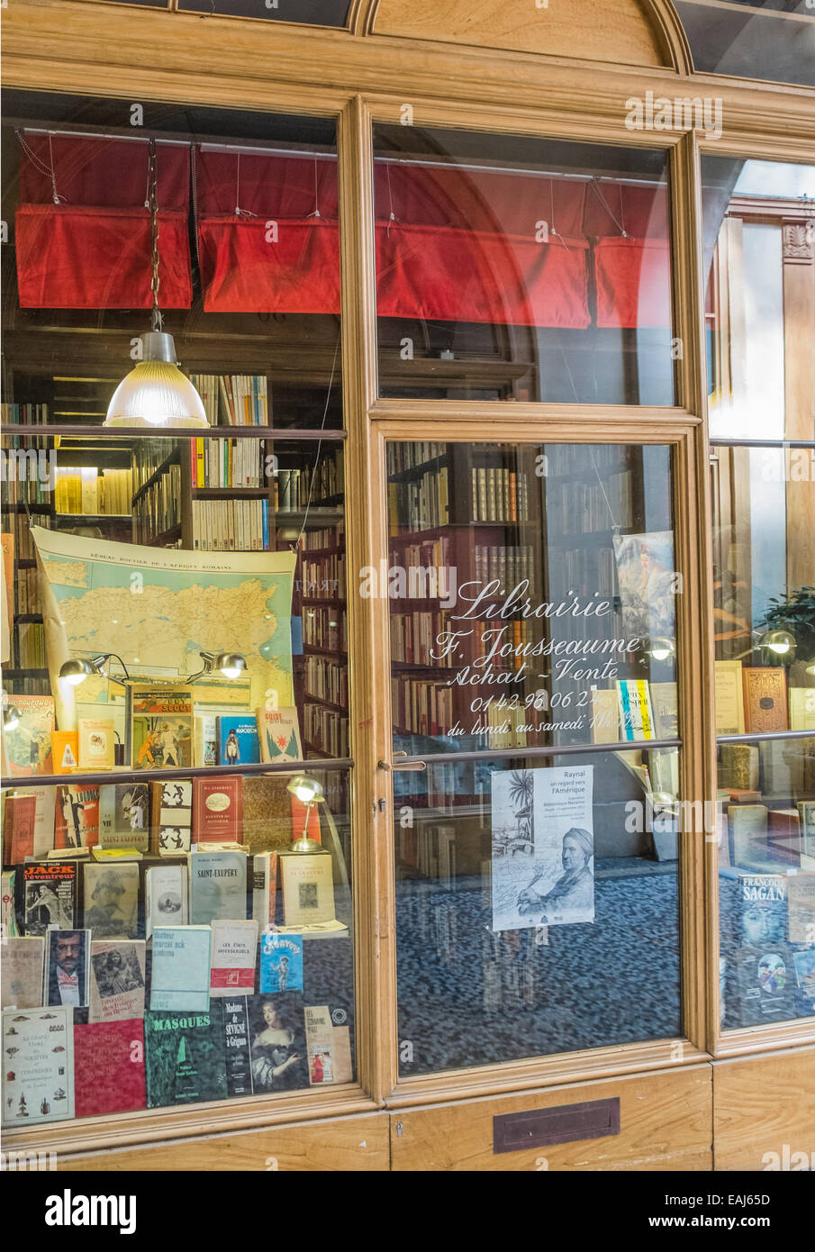shop window of the antiquarian bookseller librairie jousseaume in the ...