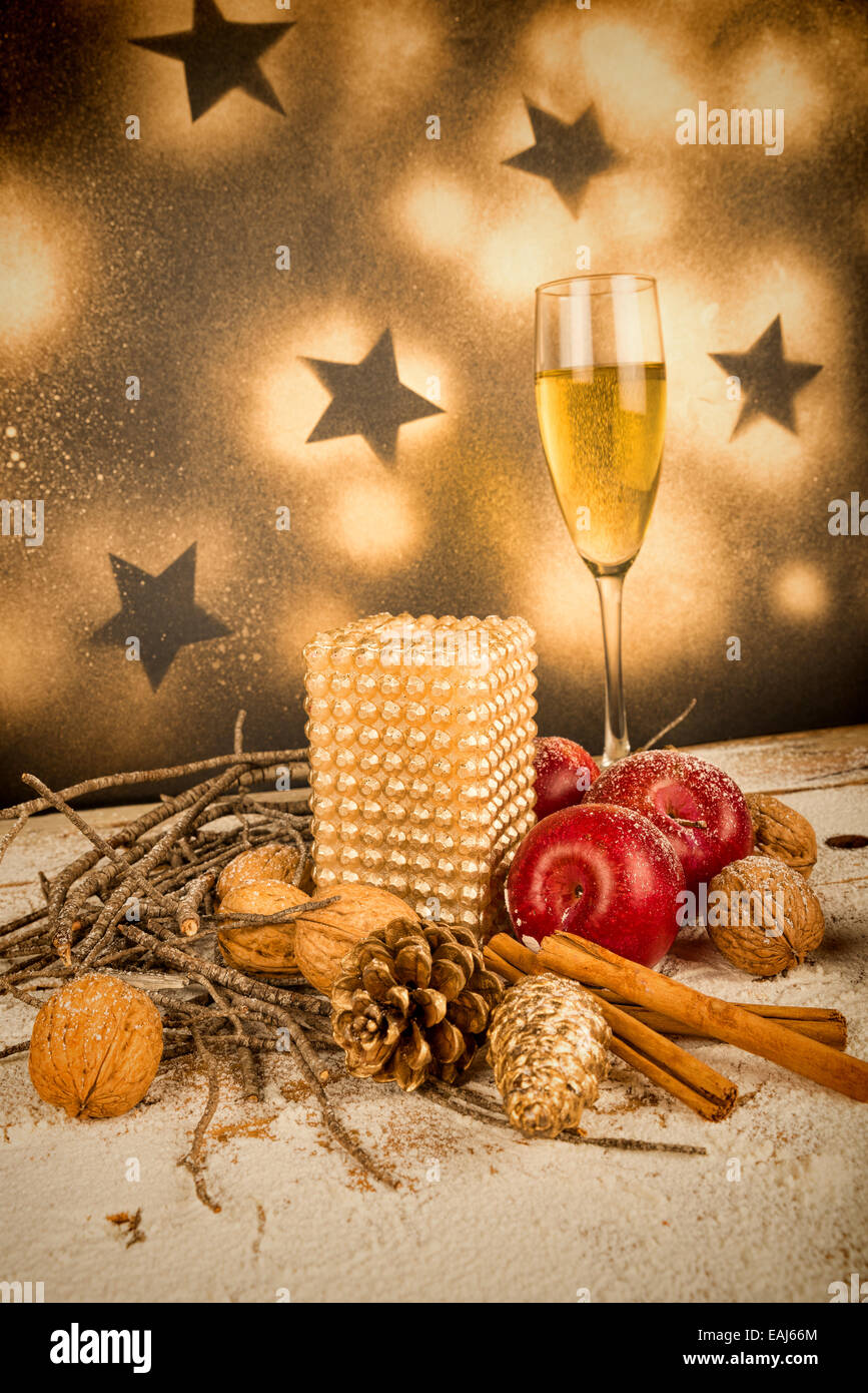 Christmas arrangement , a holiday still life Stock Photo - Alamy