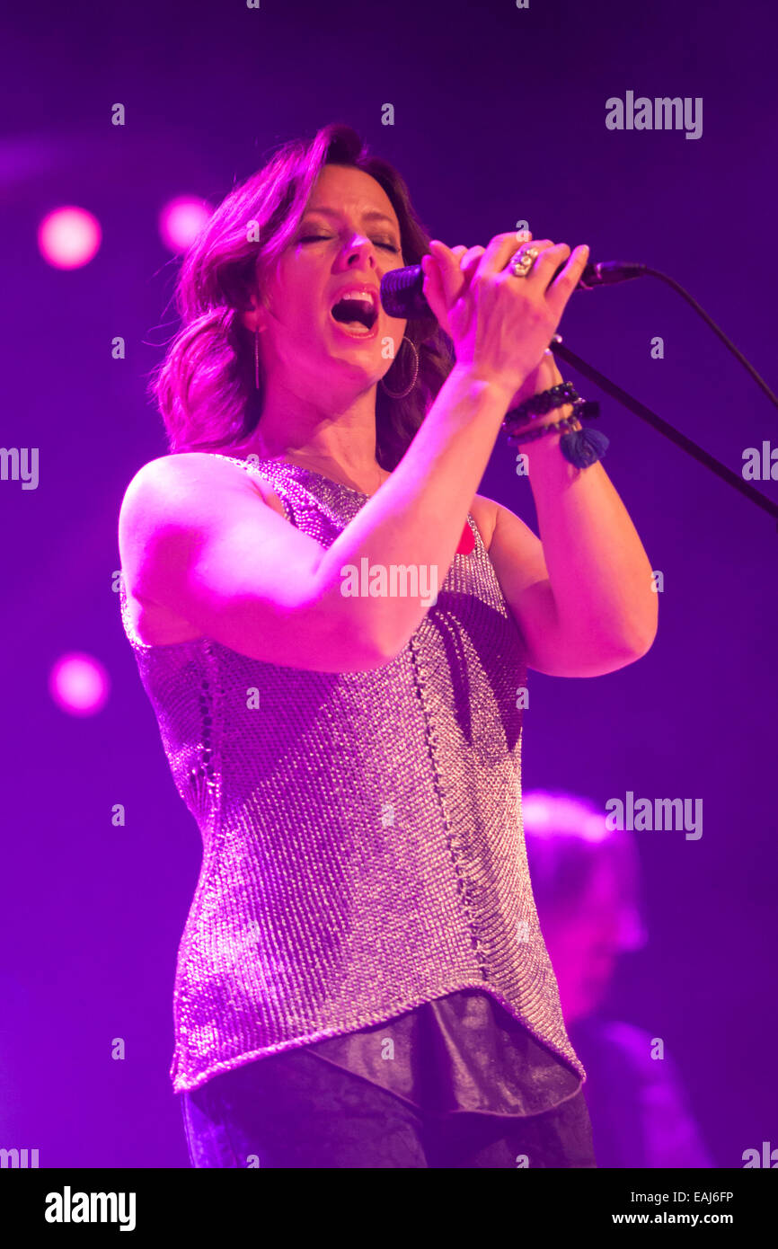 Canadian singer/songwriter and musician Sarah McLachlan performs in ...