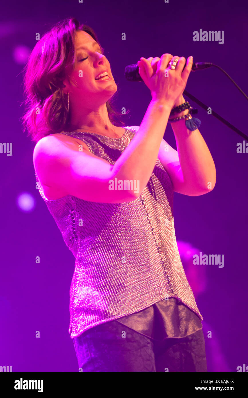 Canadian singer/songwriter and musician Sarah McLachlan performs in ...