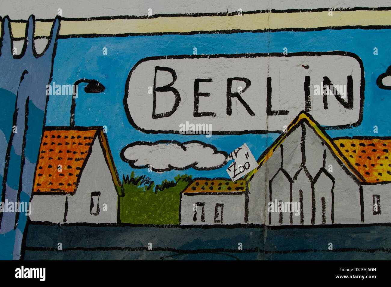 Berlin wall graffiti berlin sign hi-res stock photography and images ...