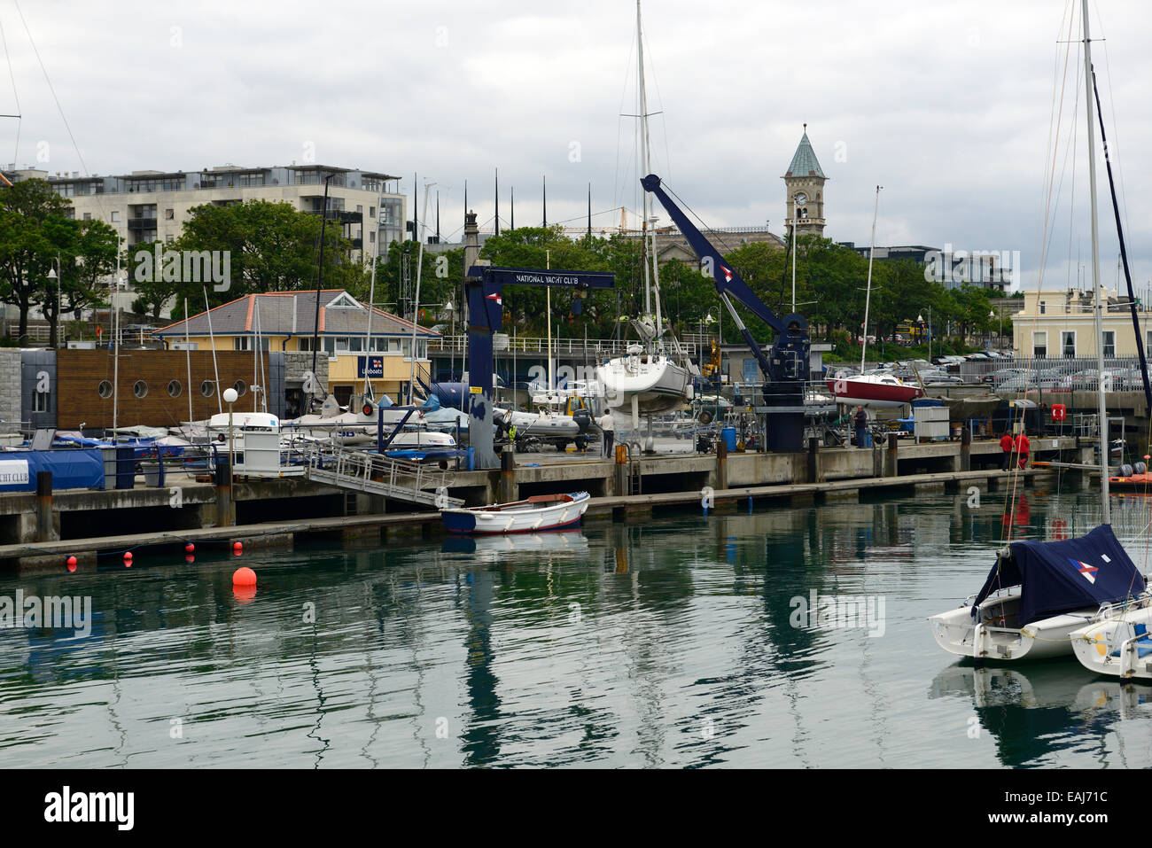 Harbour marina shipyard Dún Dun Laoghaire Dublin Ireland boats boat ...
