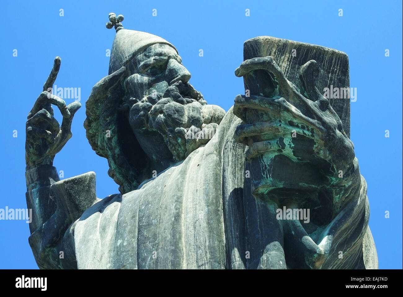 Famous bronze statue of bishop in Croatia, Europe Stock Photo - Alamy