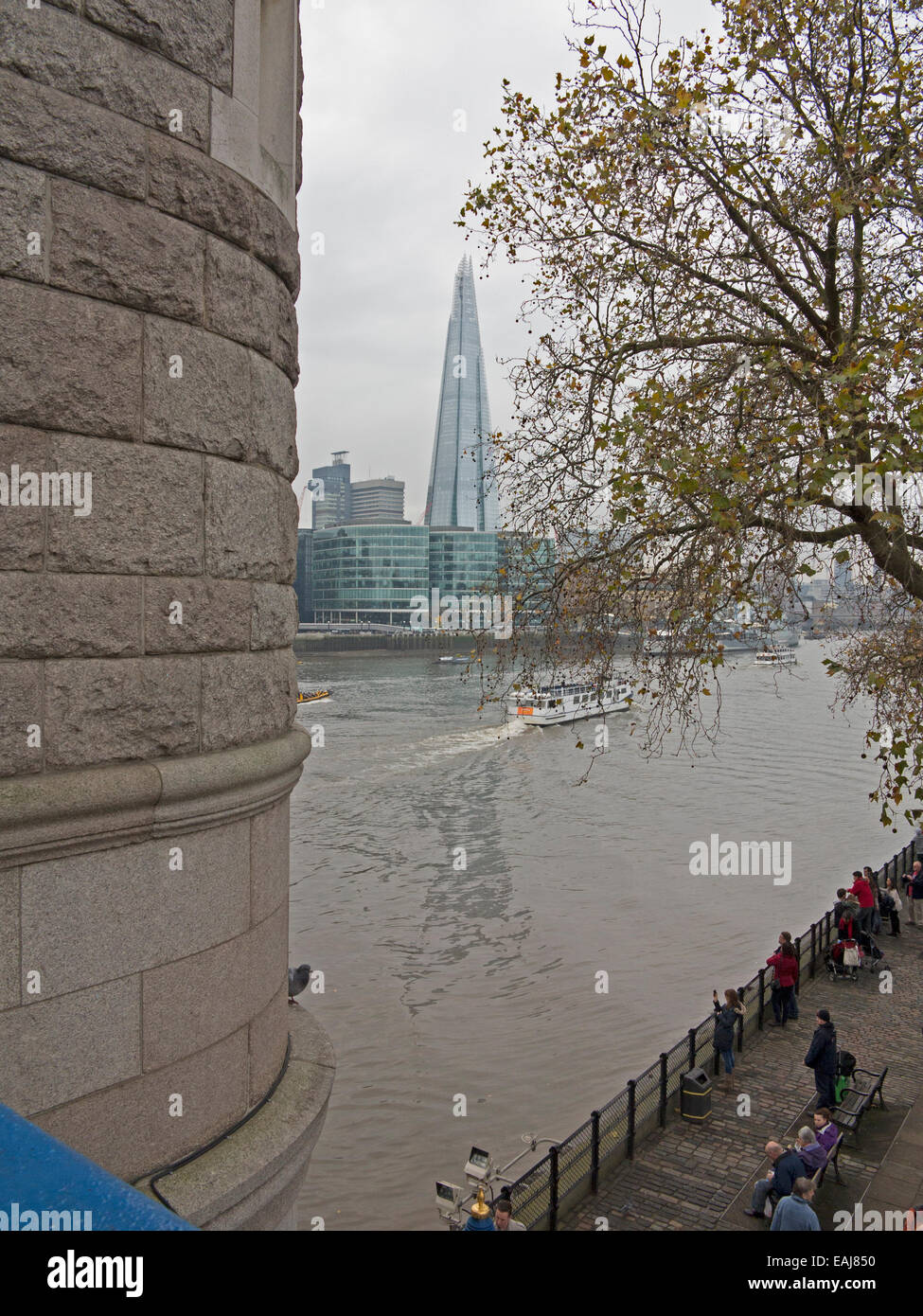 Shard from Tower Bridge Stock Photo - Alamy