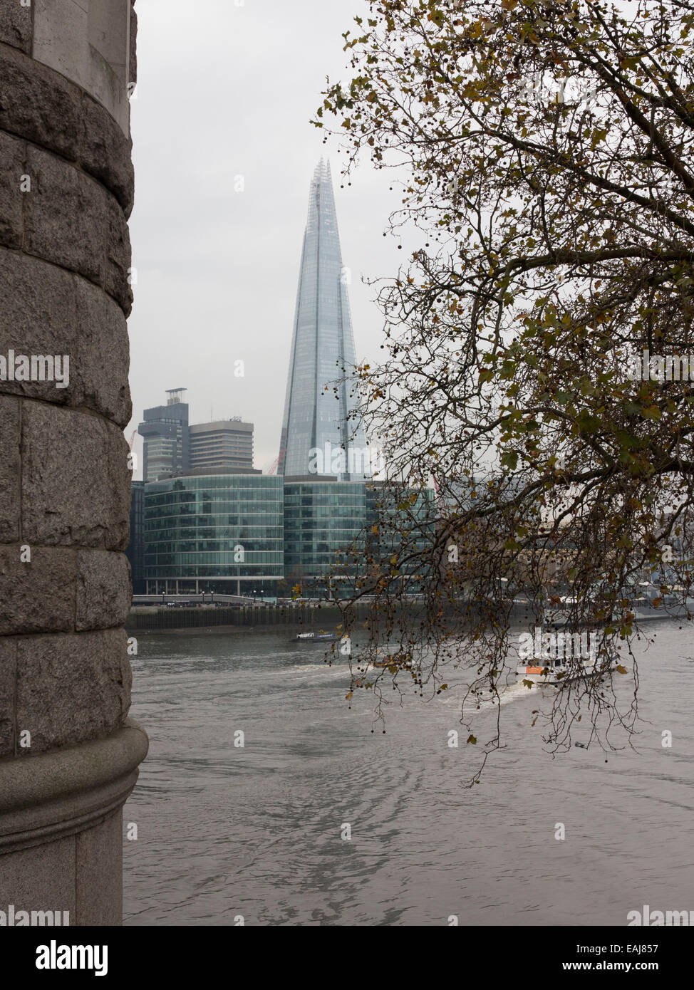 Shard from Tower Bridge Stock Photo - Alamy