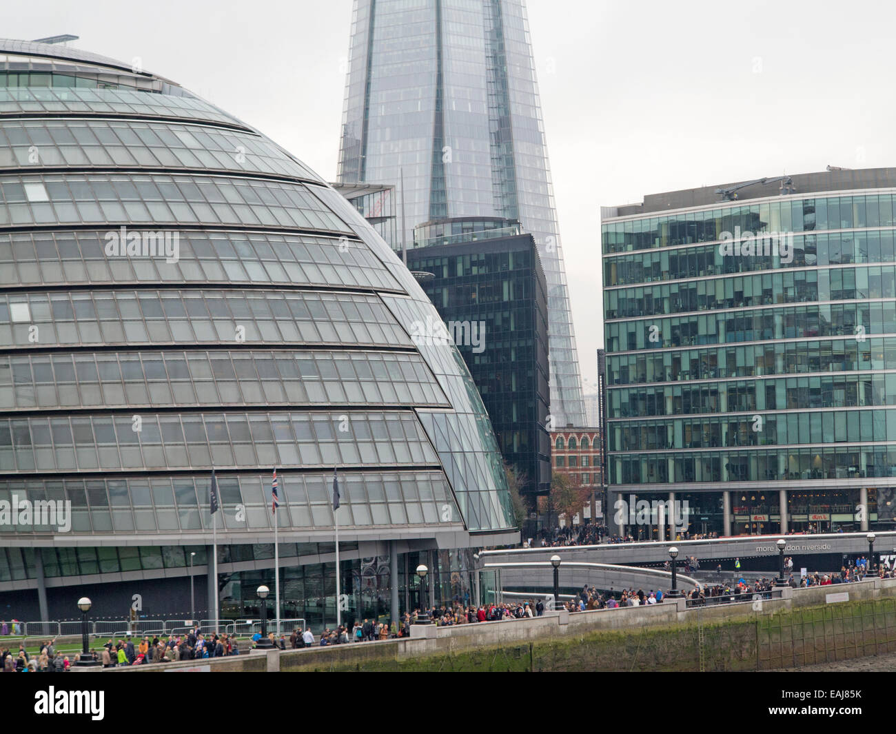 Shard from Tower Bridge Stock Photo - Alamy