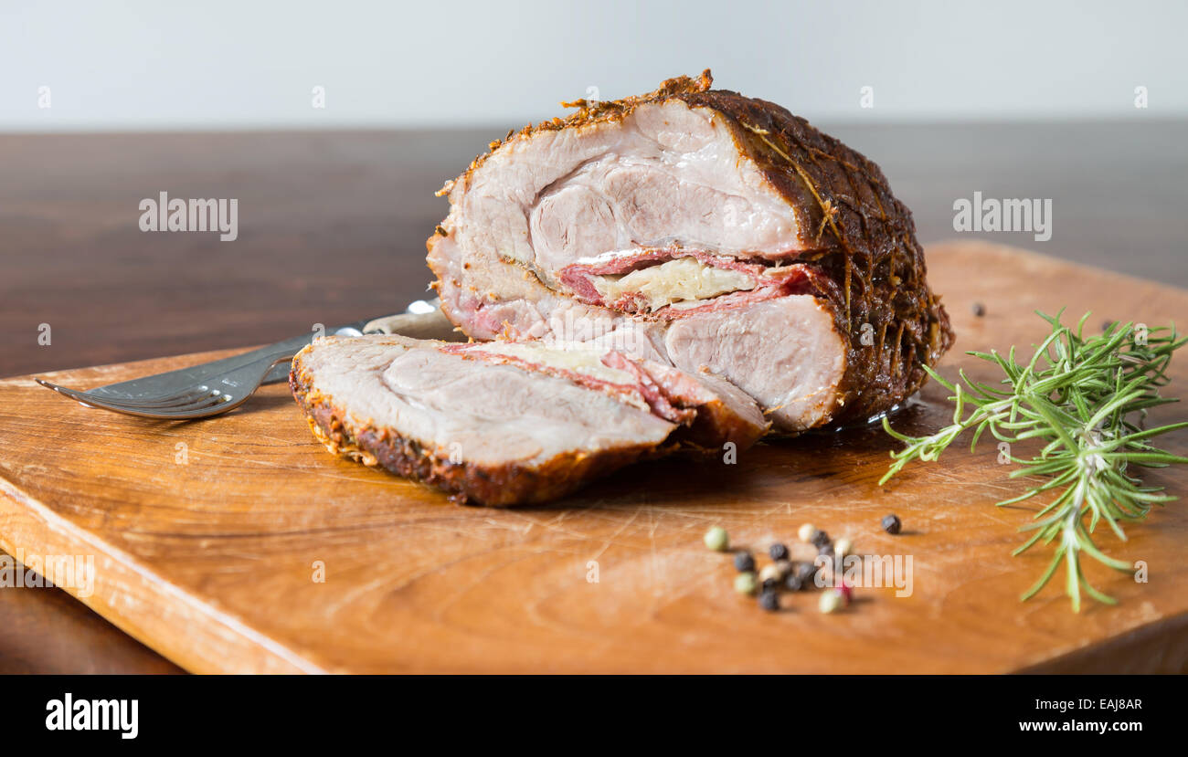 Food on spit roast hi-res stock photography and images - Alamy