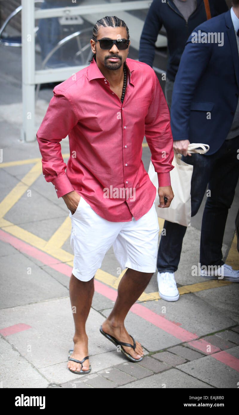 David Haye outside ITV Studios Featuring: David Haye Where: London ...