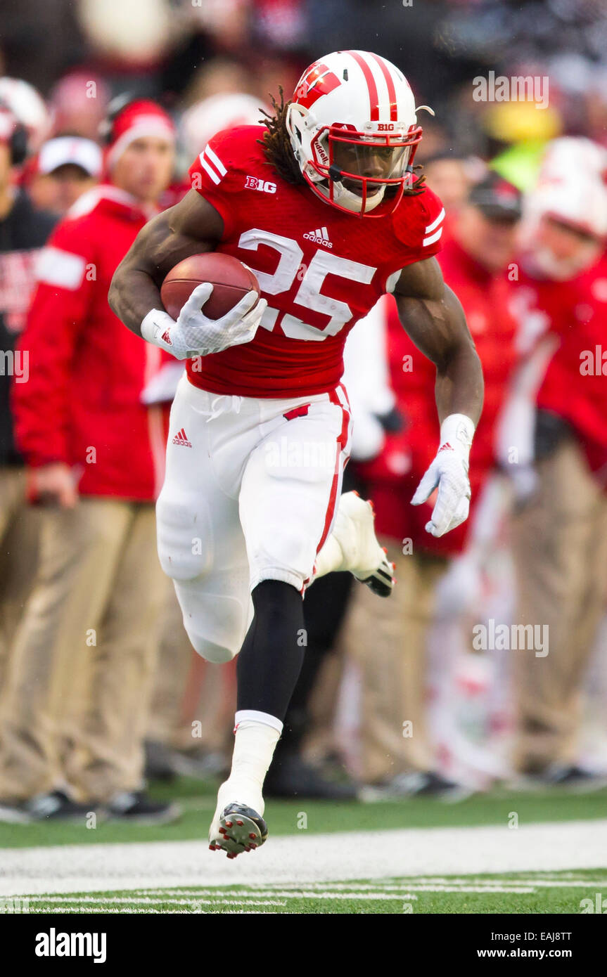 November 15, 2014: Wisconsin Badgers running back Melvin Gordon #25 ...