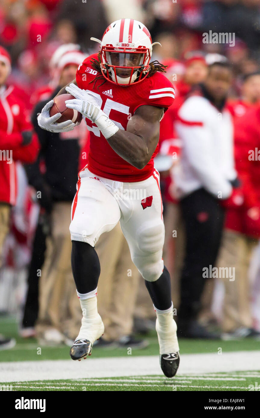 November 15, 2014: Wisconsin Badgers running back Melvin Gordon #25 ...