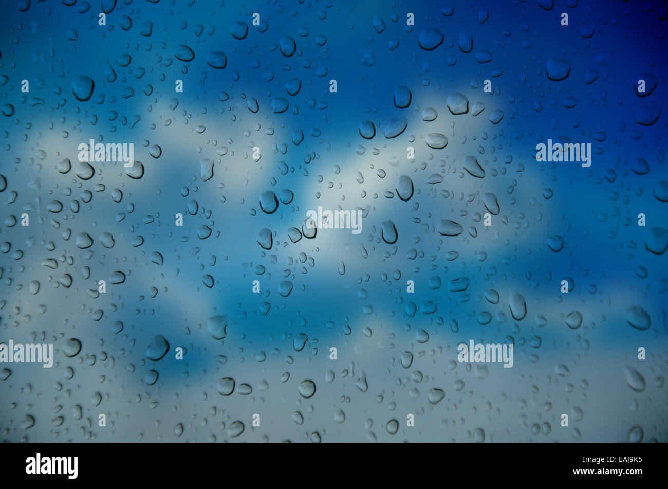 abstract blue color background with drop water Stock Photo - Alamy