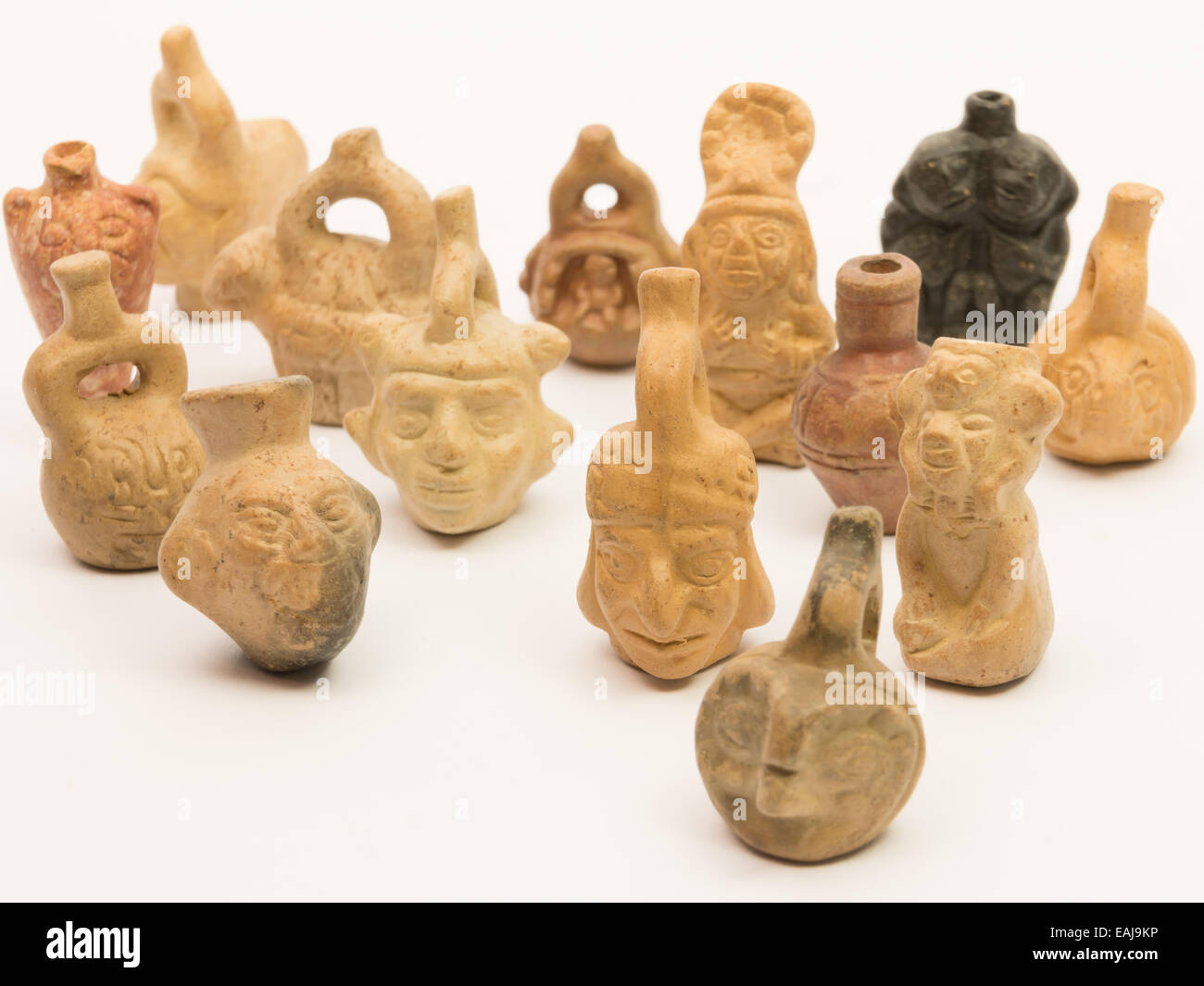 Pieces of peruvian pottery, inca ceramic Stock Photo - Alamy