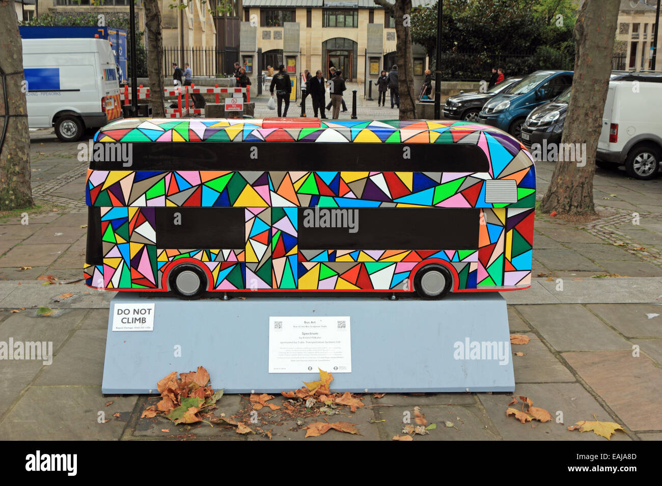Artistic Model Bus London England Stock Photo - Alamy