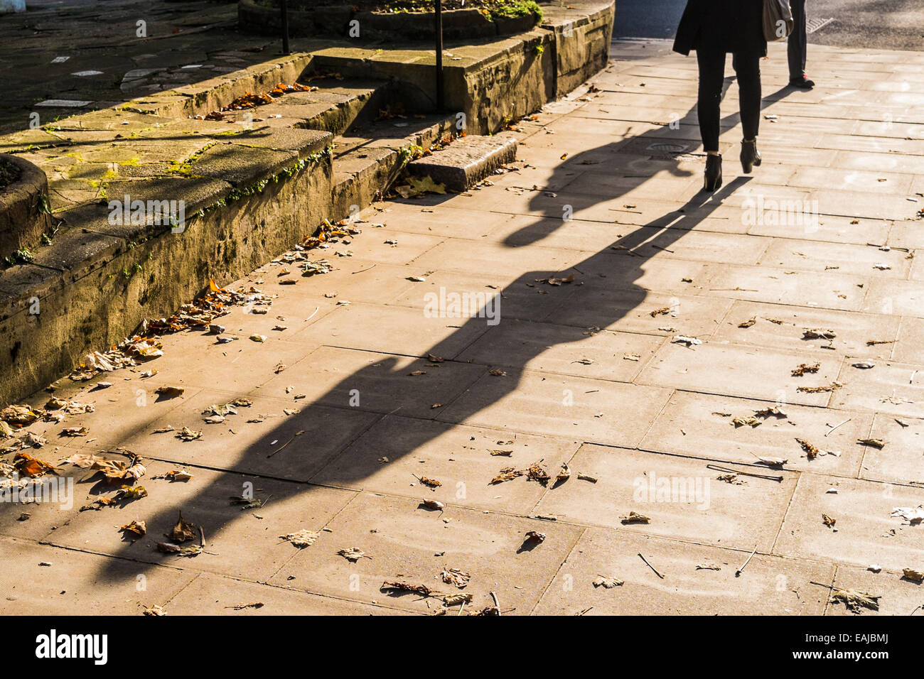 People shadows on pavement - London Stock Photo - Alamy