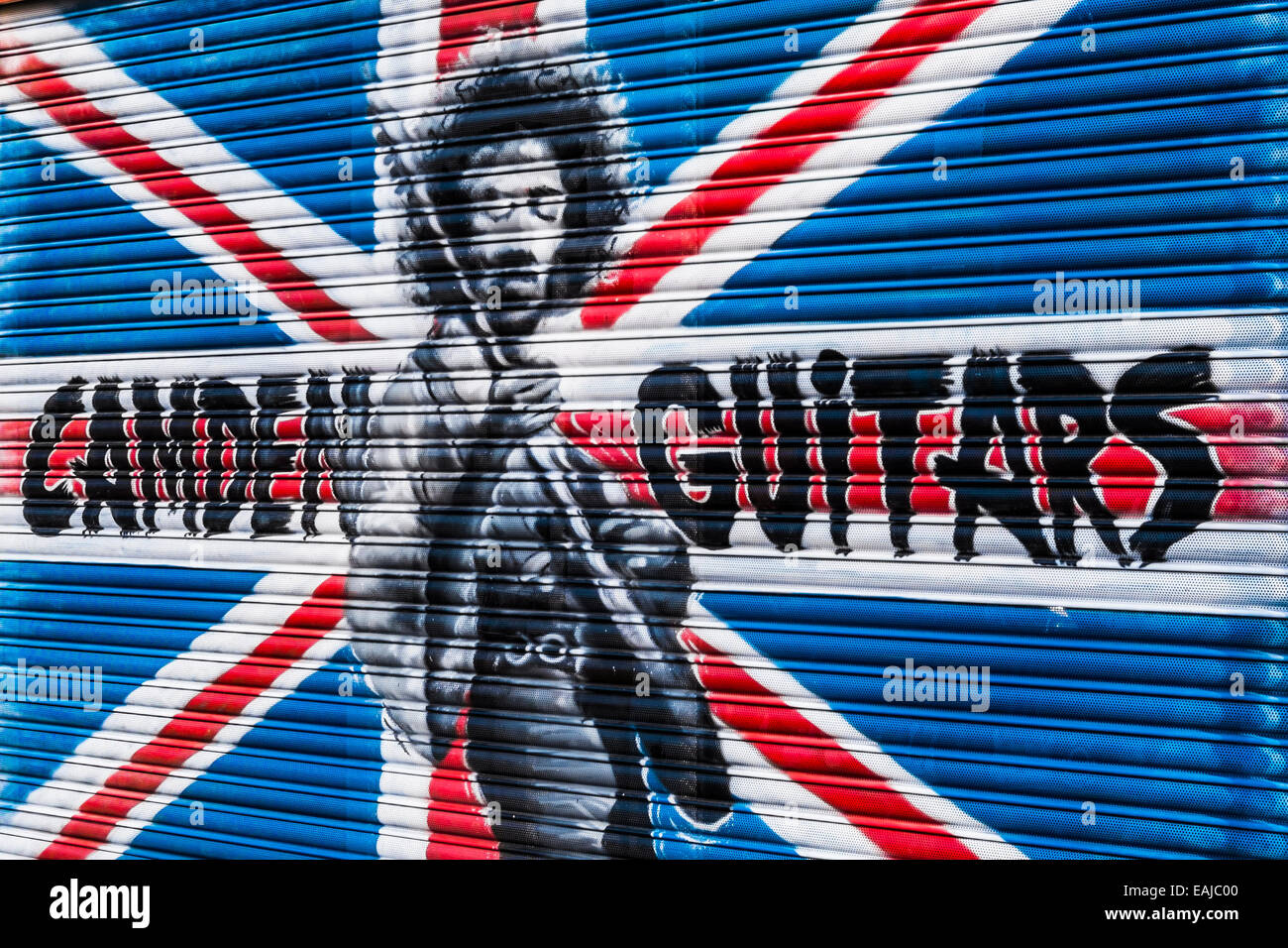 Camden Guitars shop sign - London Stock Photo - Alamy