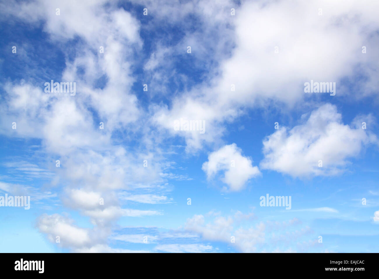 Clouds And Clear Blue Sky Weather Nature Stock Photo - Alamy