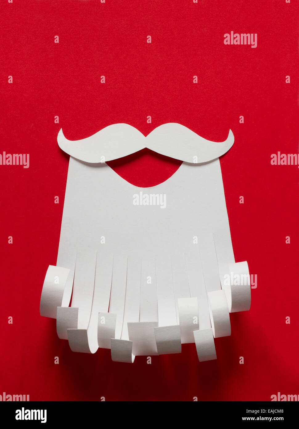 Santa Claus Christmas conceptual paper background with copy space Stock ...
