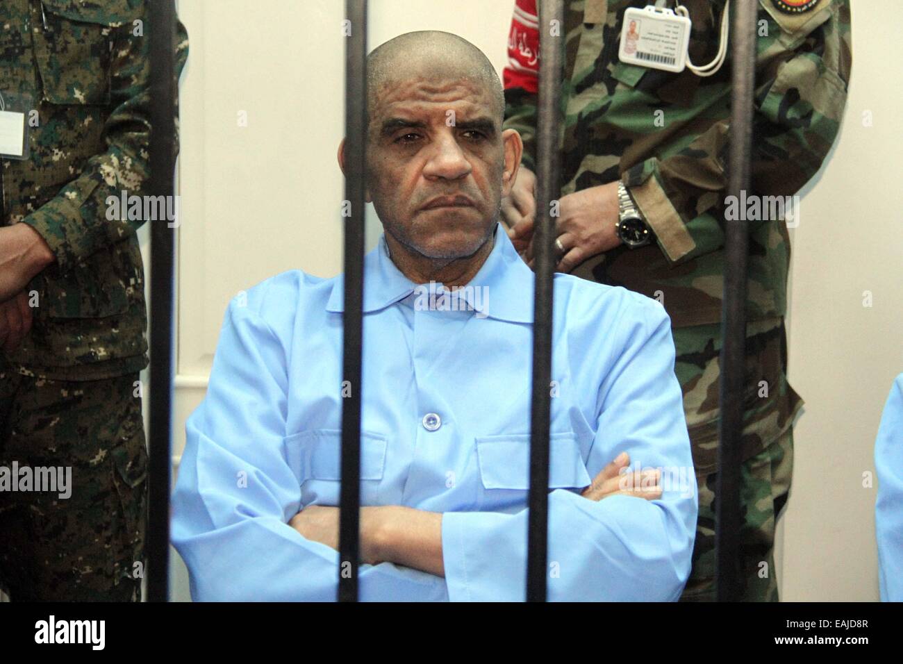 (141116)-- TRIPOLI, Nov. 16, 2014(Xinhua) -- Former Libyan intelligence ...