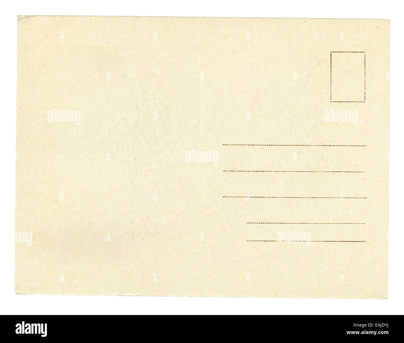 Old vintage postcard isolated on white background Stock Photo - Alamy