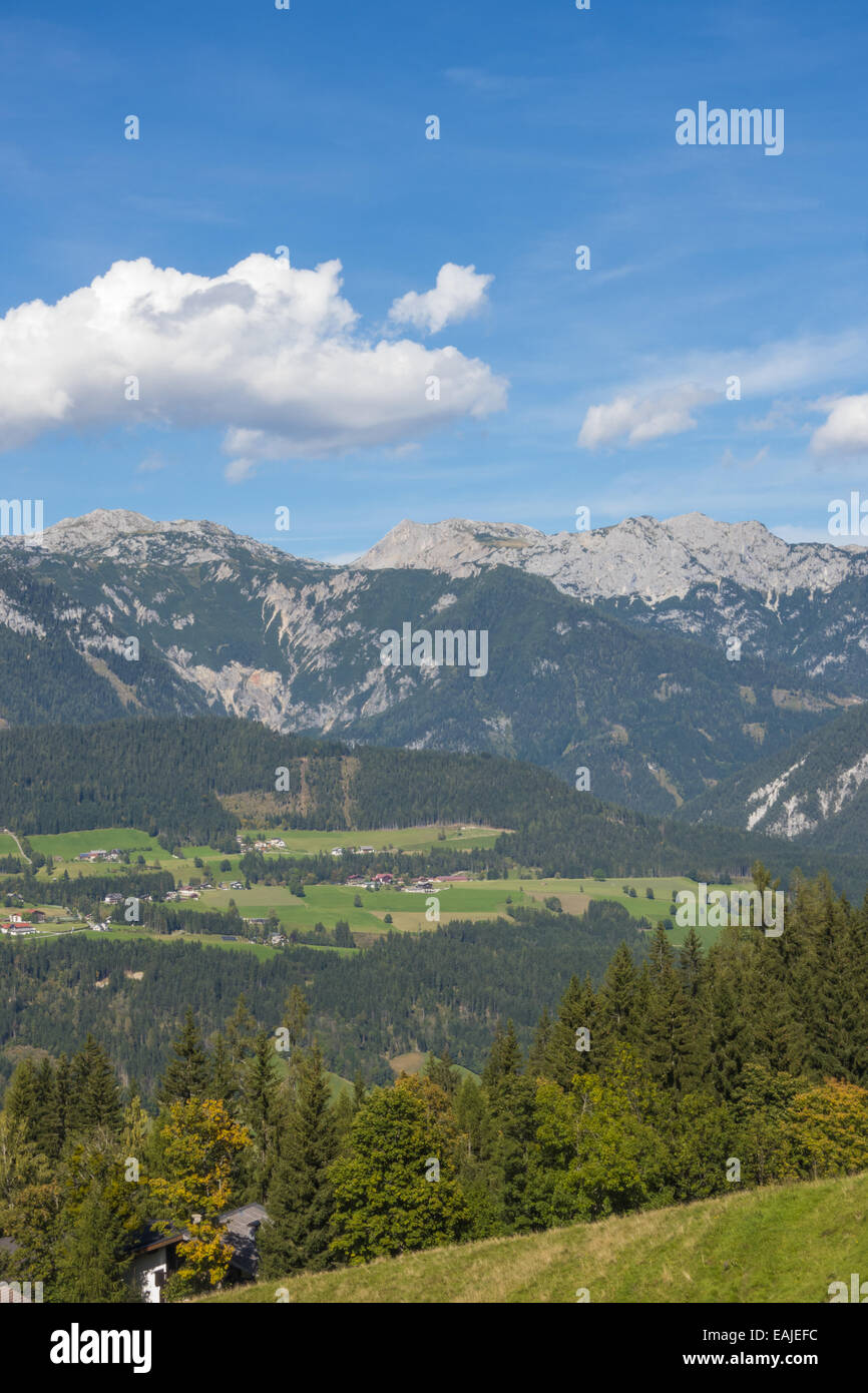 Planai, view to alps, Austria, Styria, Schladming Stock Photo - Alamy