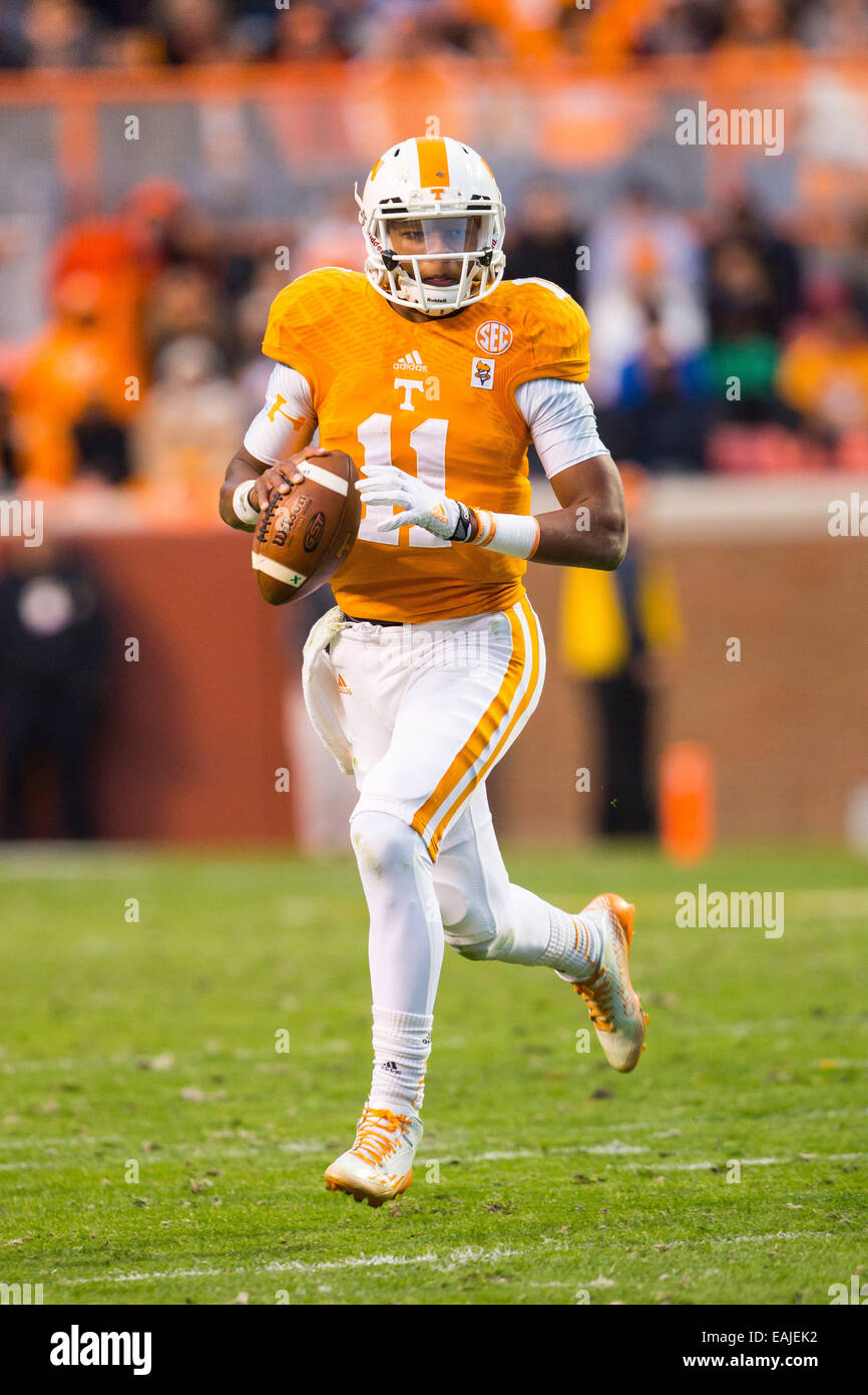 November 15, 2014:quarterback Joshua Dobbs #11 of the Tennessee ...