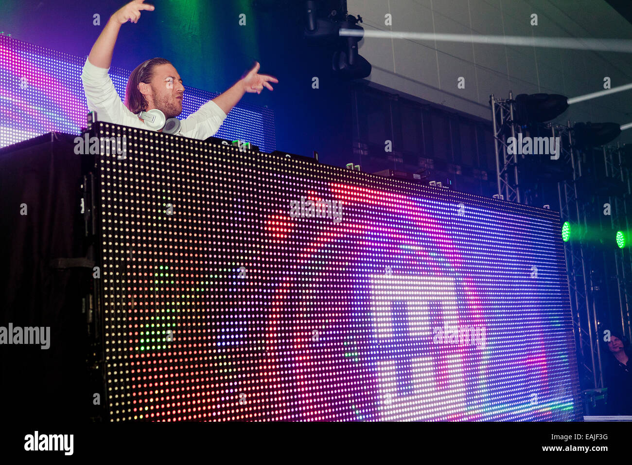 Copenhagen, Denmark, November 15th, 2014: Danish Electronic dance DJ ...