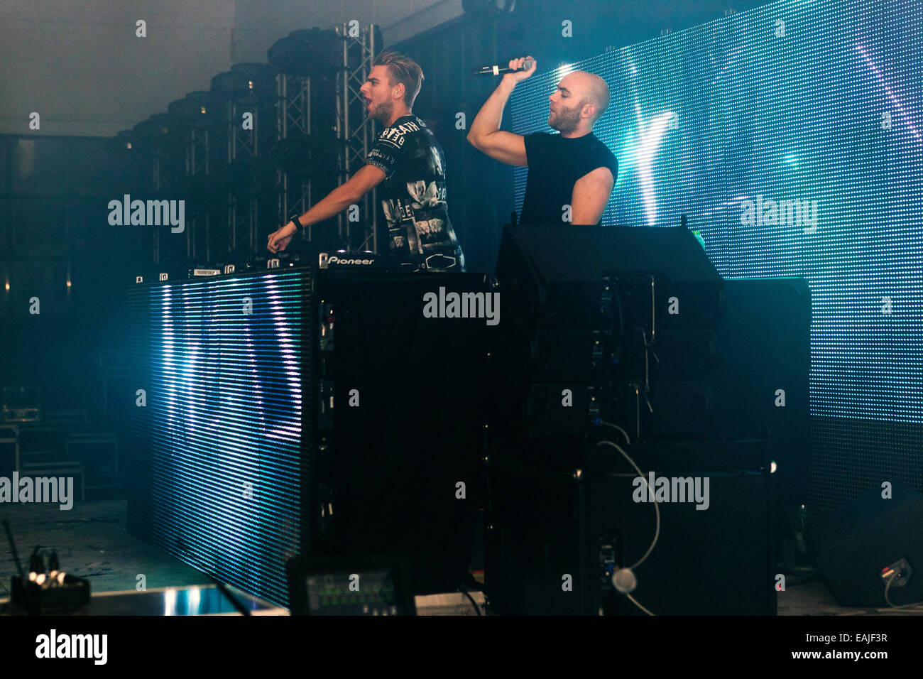 Copenhagen, Denmark, November 15th, 2014: Dutch Electronic dance DJ ...