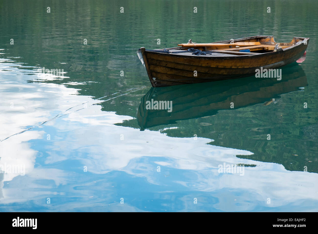traditional lapstrake rowboat Hardanger Fjord , Norway Stock Photo - Alamy