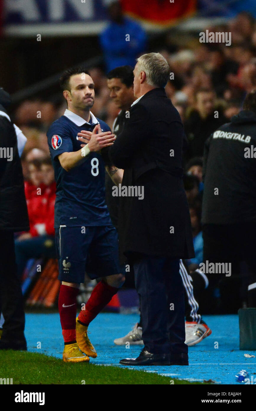 Didier deschamps mathieu valbuena hi-res stock photography and images ...