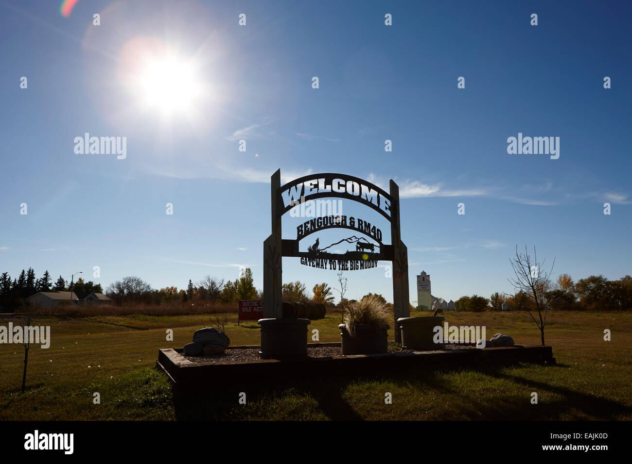 welcome to bengough and rm40 gateway to the big muddy sign Saskatchewan ...