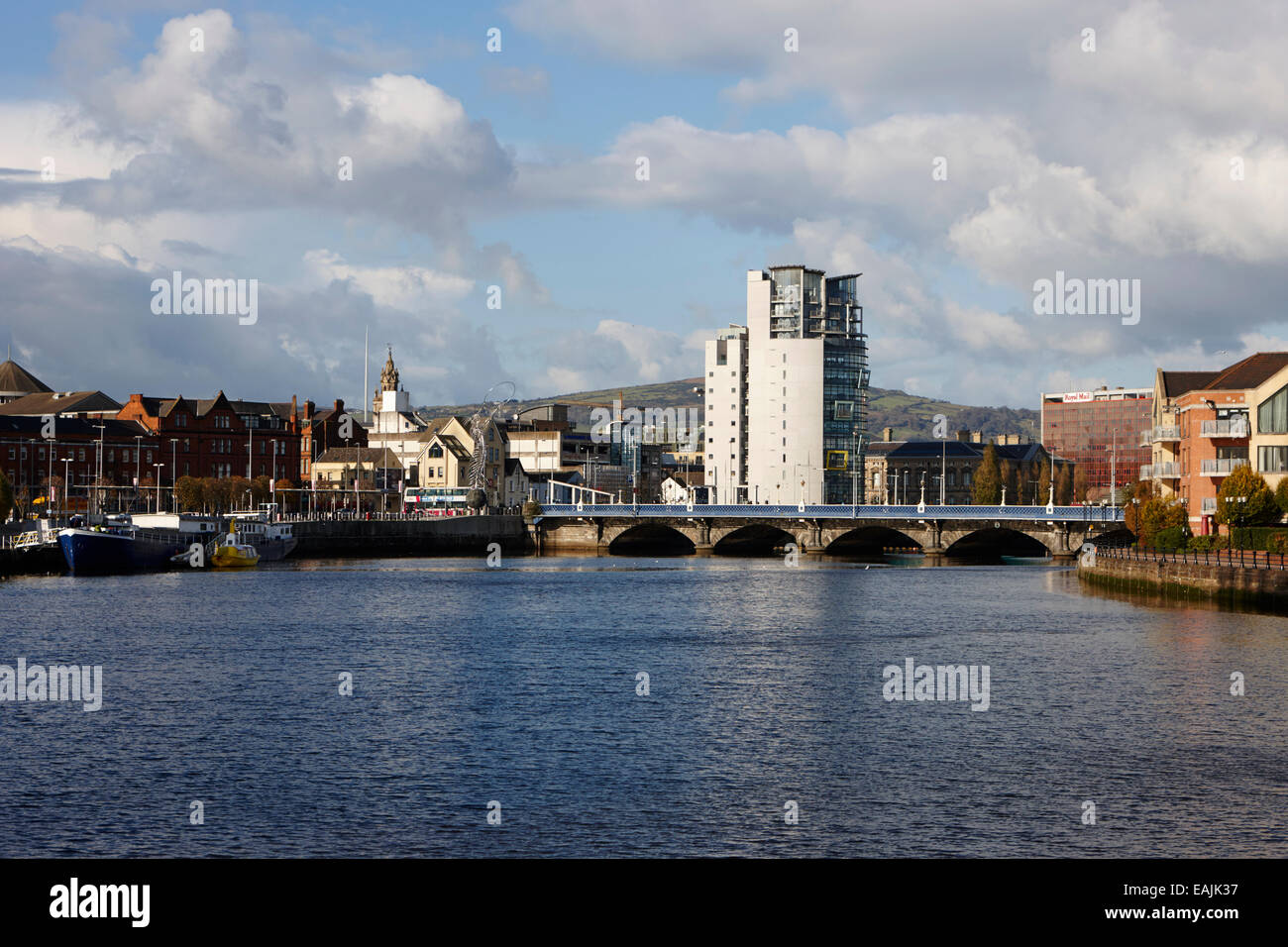 river lagan Belfast Northern Ireland Stock Photo - Alamy