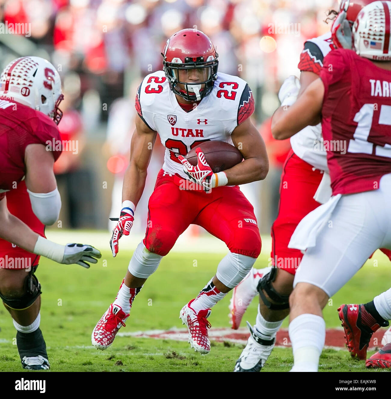 Double Overtime. 15th Nov, 2014. Utah Utes running back Devontae Booker ...