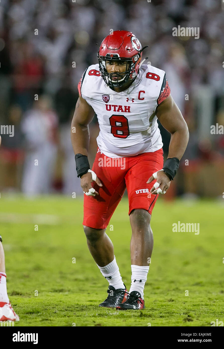 Double Overtime. 15th Nov, 2014. Utah Utes defensive end Nate Orchard ...