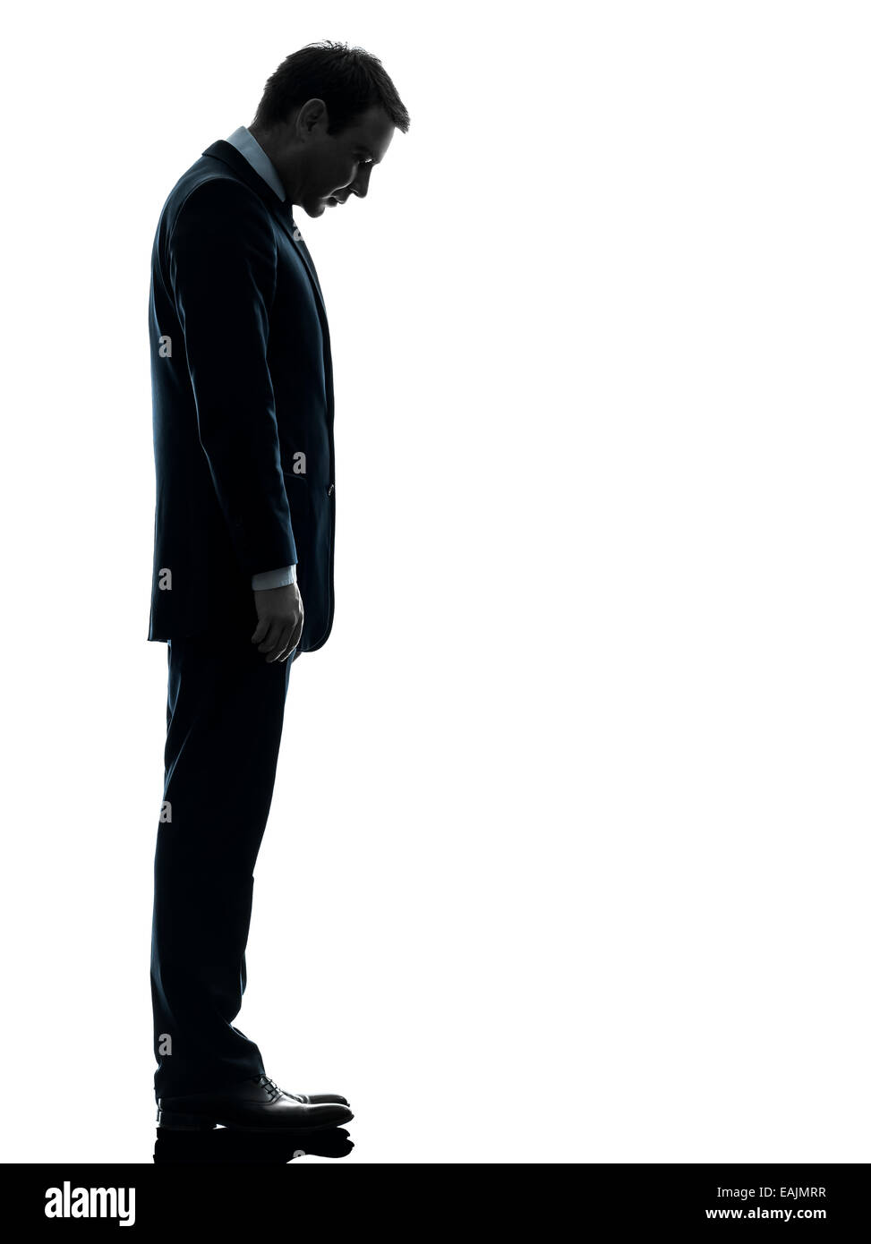 Depressed person silhouette Cut Out Stock Images & Pictures - Alamy