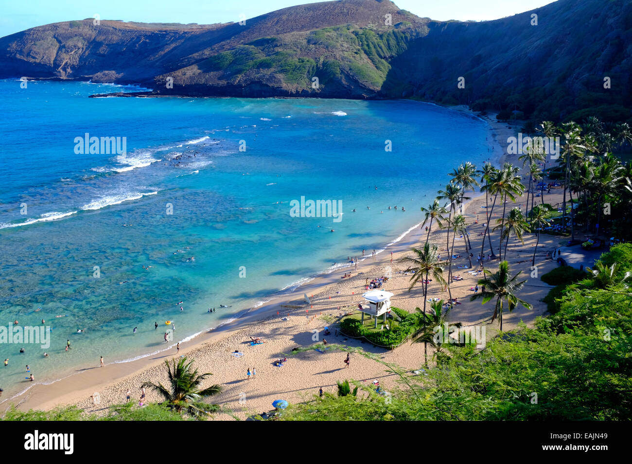 Hanauma Bay Nature Preserve, Oahu, Hawaii Stock Photo - Alamy