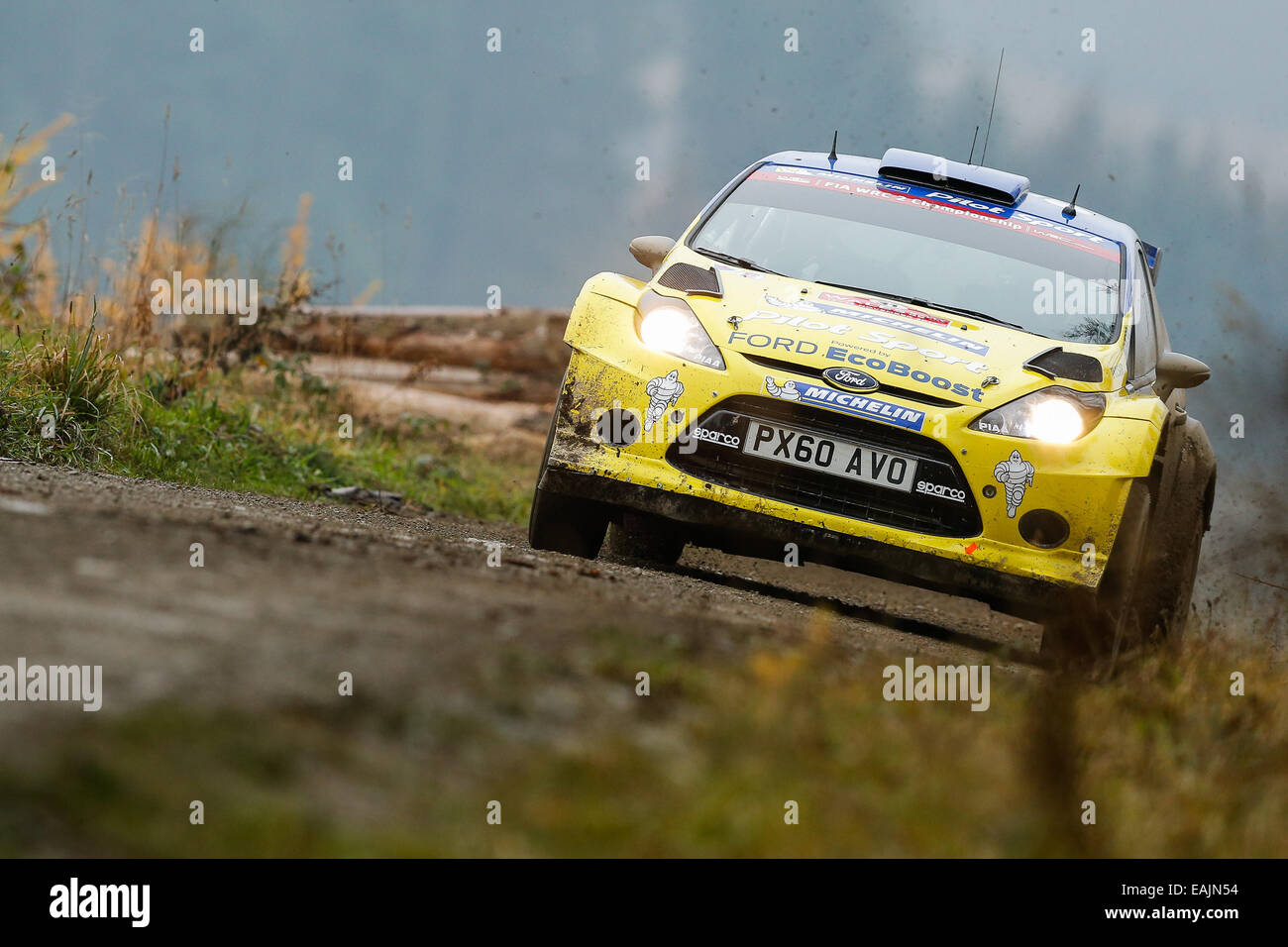 Cerrigydrudion, Wales. 16th Nov, 2014. FIA World Rally Championship ...