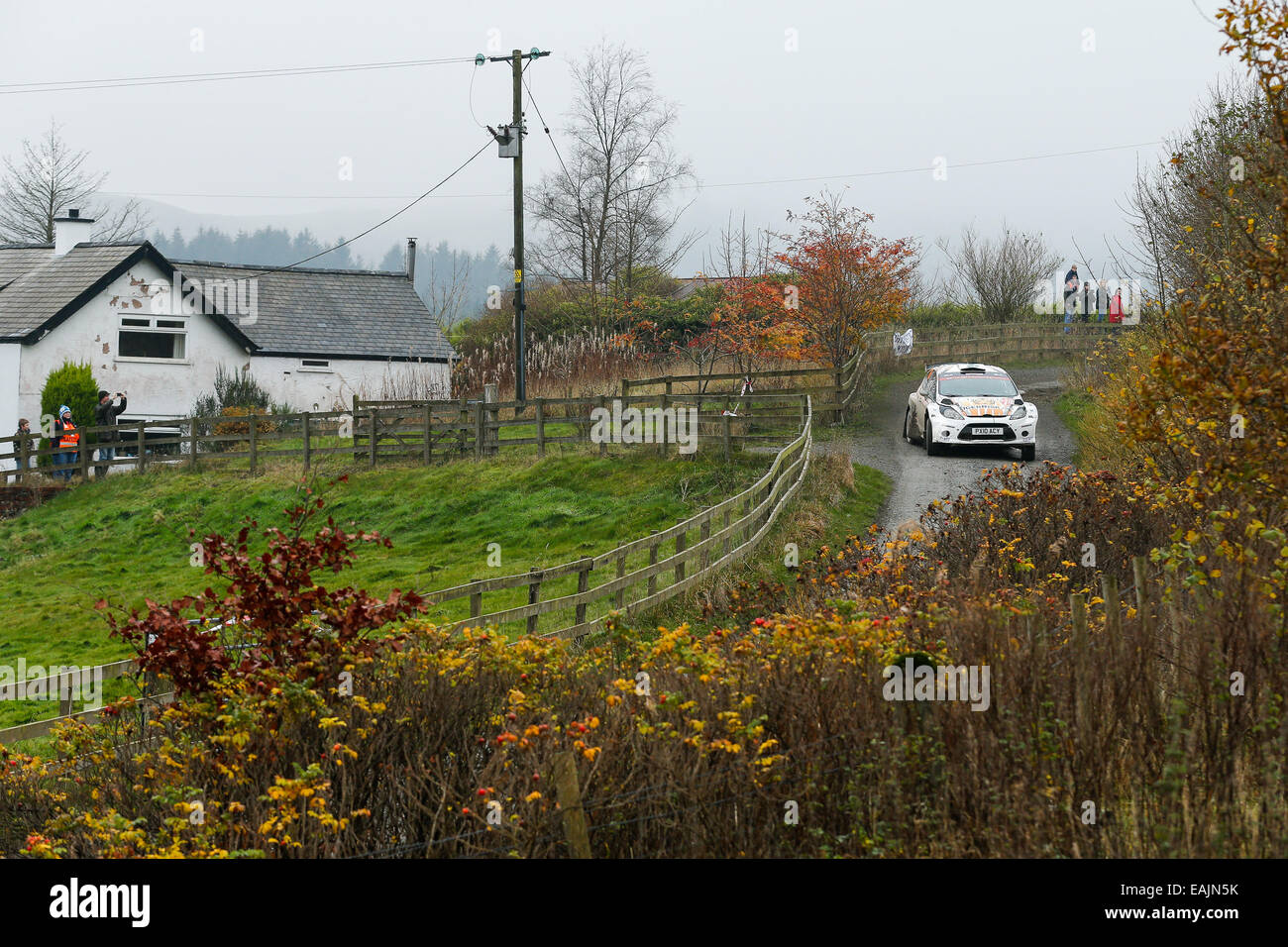 Cerrigydrudion, Wales. 16th Nov, 2014. FIA World Rally Championship ...