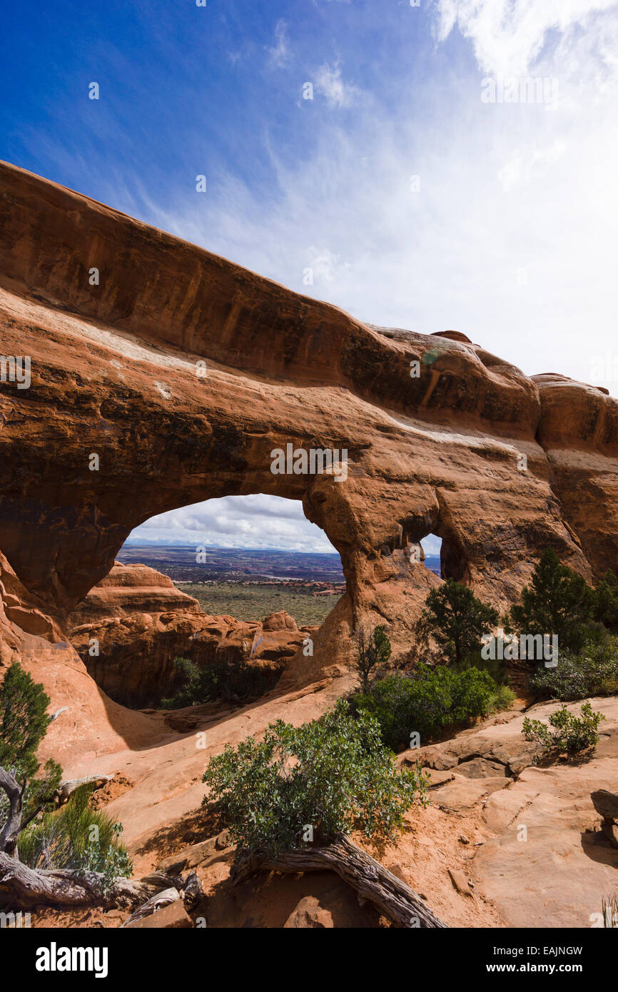 Partition Arch. Arches National Park, Moab, Utah, USA Stock Photo - Alamy