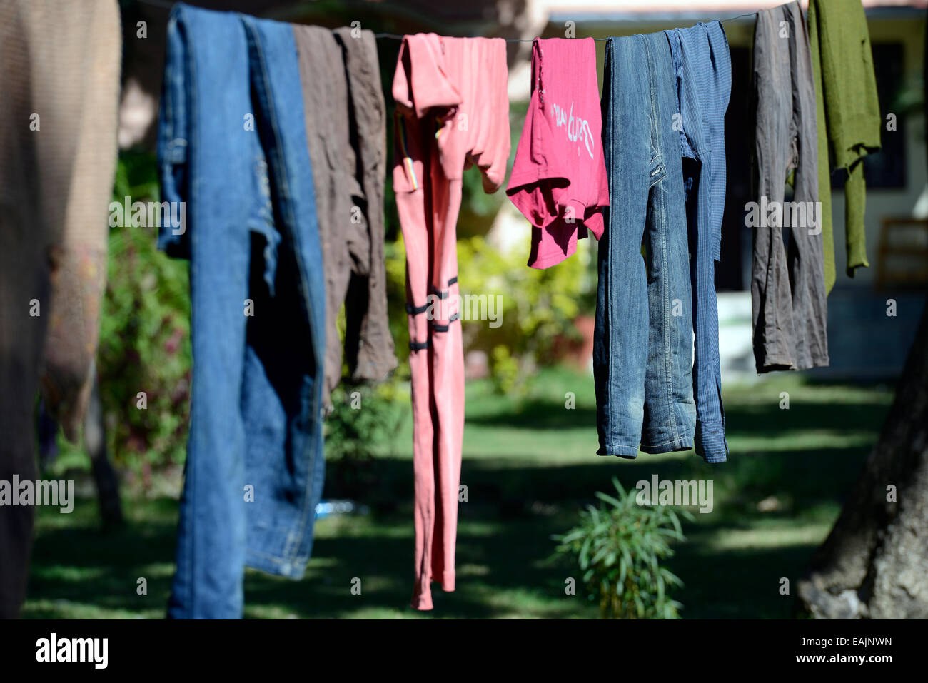 Hanging drying hi-res stock photography and images - Alamy