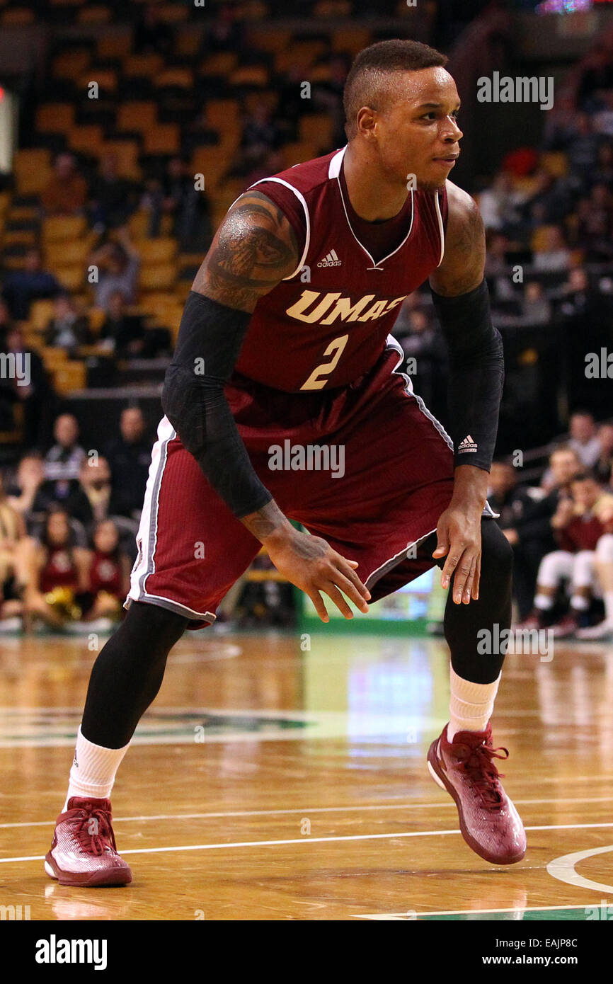 November 16, 2014: Massachusetts Minutemen guard Derrick Gordon (2 ...