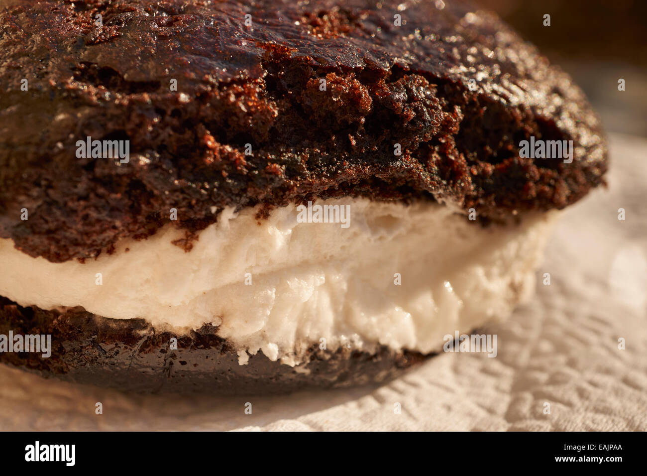 Chocolate Whoppie Pie Stock Photo - Alamy