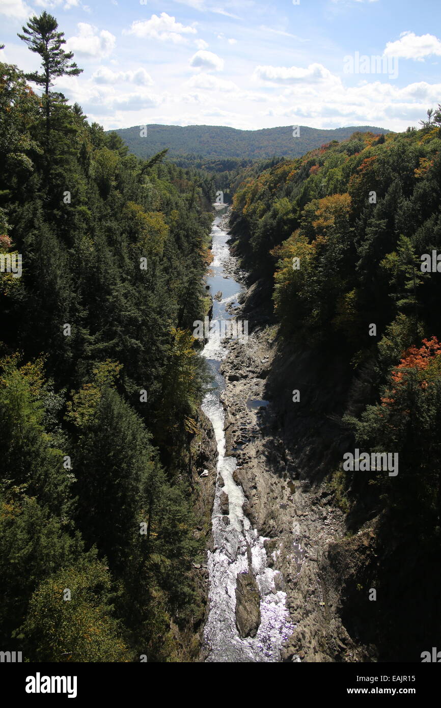 quechee gorge near woodstock, VT Stock Photo - Alamy