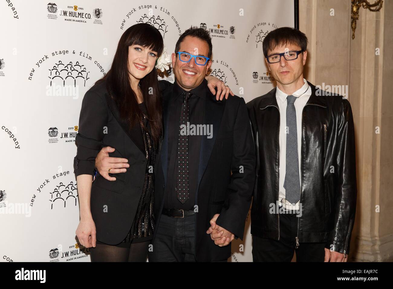 New York, NY, USA. 16th Nov, 2014. Lena Hall, Michael Mayer, Stephen ...