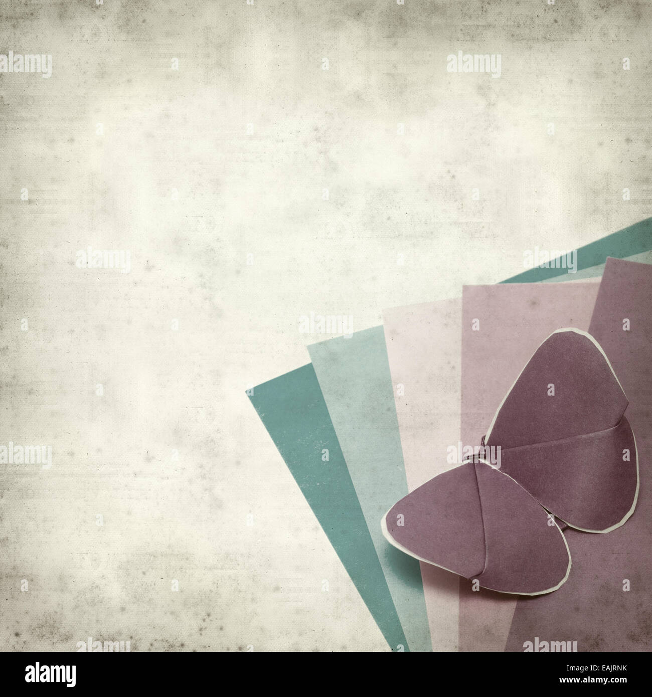 textured old paper background with kirigami butterfly Stock Photo - Alamy