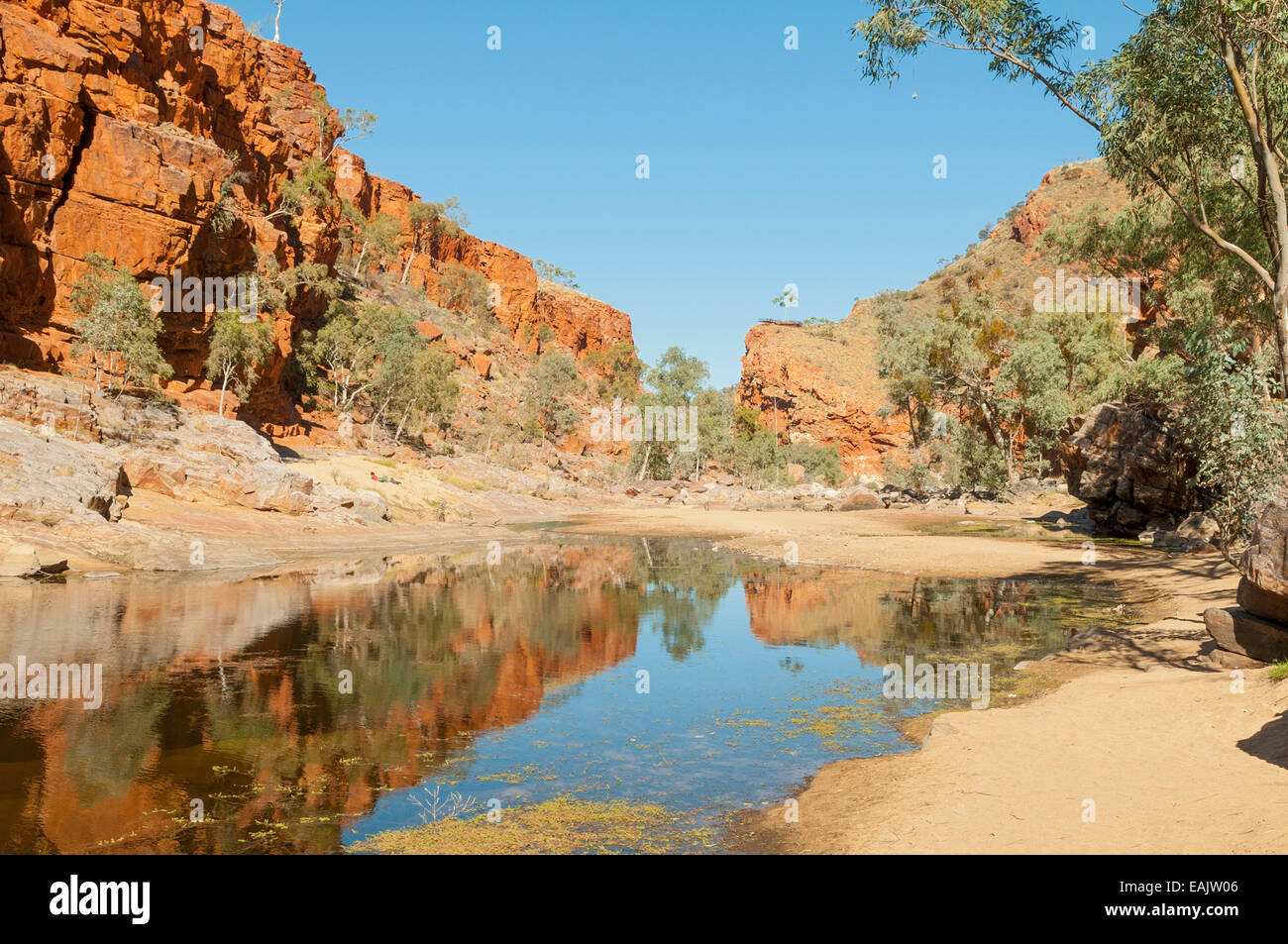 Waterhole in Ormiston Gorge, West MacDonnells, NT, Australia Stock ...
